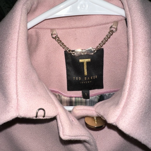 Ted Baker London | Jackets & Coats | Ted Baker Pink Wool Peplum Coat ...